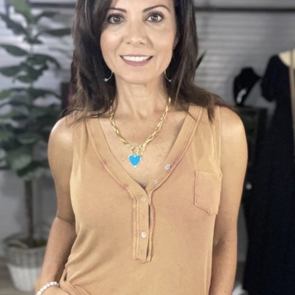 POL | Tops | Ginger Pol Basic Tank With Pocket Sml | Poshmark